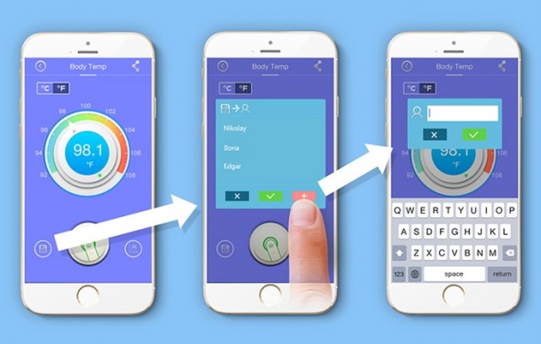 iPhone thermometer app - Loonatech